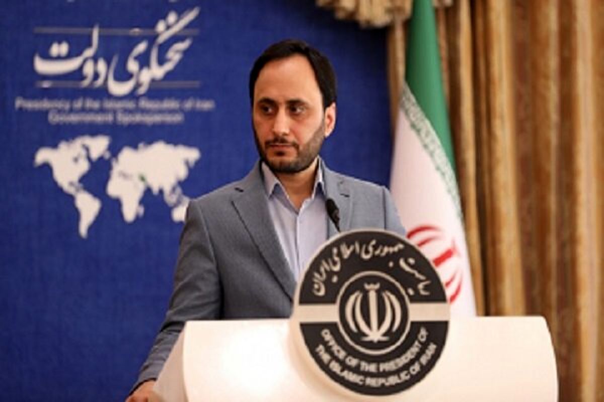 عکس محل معنادار نشست خبری سخنگوی دولت